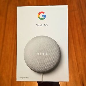 google | Portable Audio & Video | Google Nest Mini Chalk Smart Speaker ...